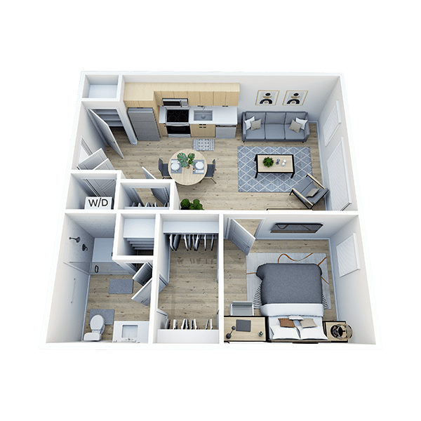 Studio 1-5 Bedroom Student Apartment Floor Plans | Trailside Student Living