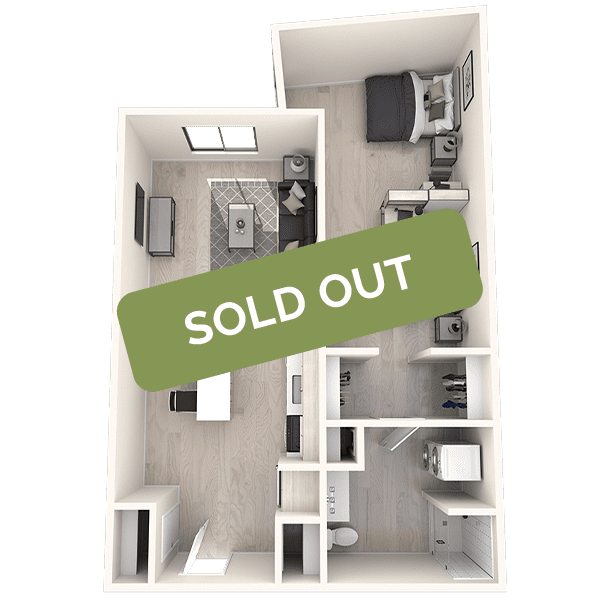 Studio 1-5 Bedroom Student Apartment Floor Plans | Trailside Student Living