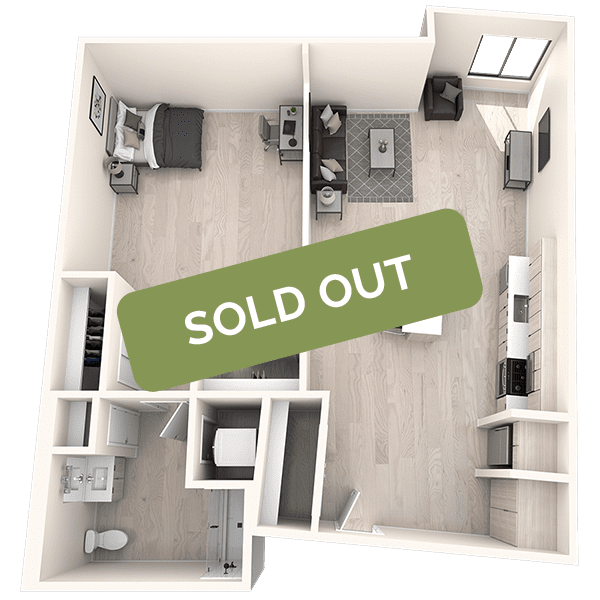 Studio 1-5 Bedroom Student Apartment Floor Plans | Trailside Student Living